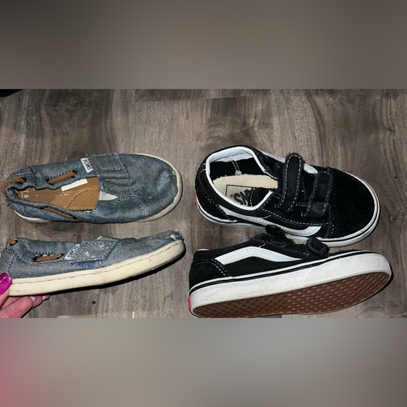 Vans | Shoes | Toddler Vans And Toms Sz 8 | Poshmark